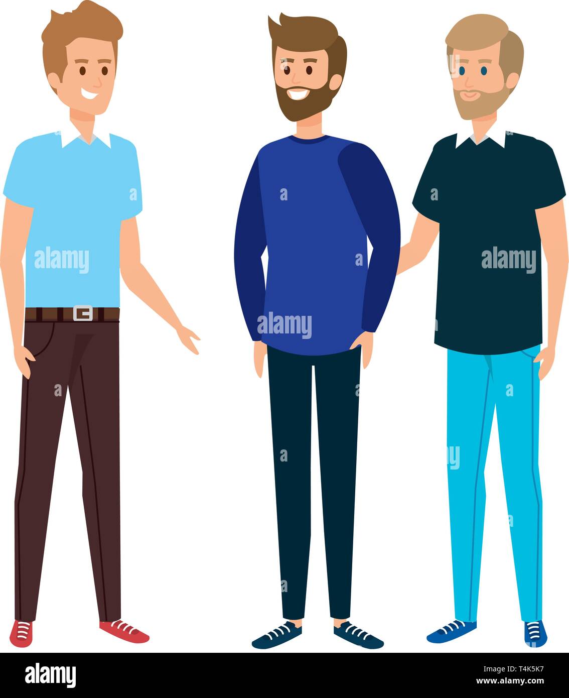 young men avatars characters Stock Vector Image & Art - Alamy