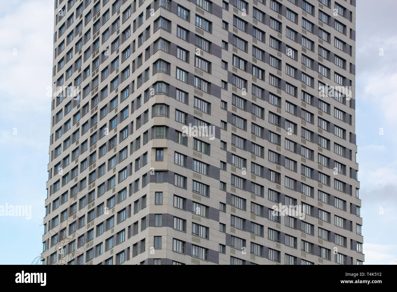 A modern building in triangular sharp shape Stock Photo - Alamy