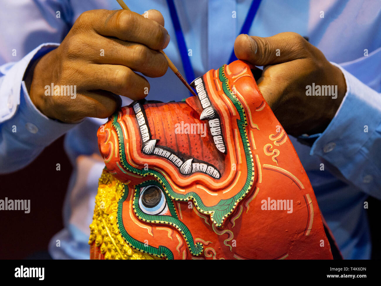 Hanuman Khon Mask, Hand Crafted Masks, Thai Khon Mask Stock Photo - Alamy