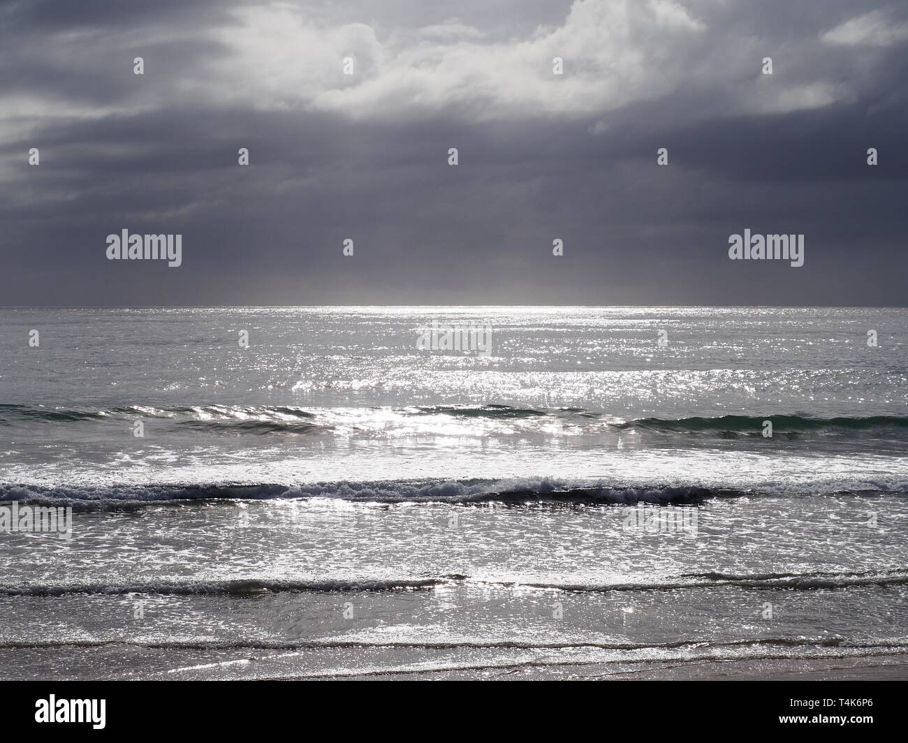 Shades of silver, on the beach at Coffs Harbour, NSW, Australia Stock ...