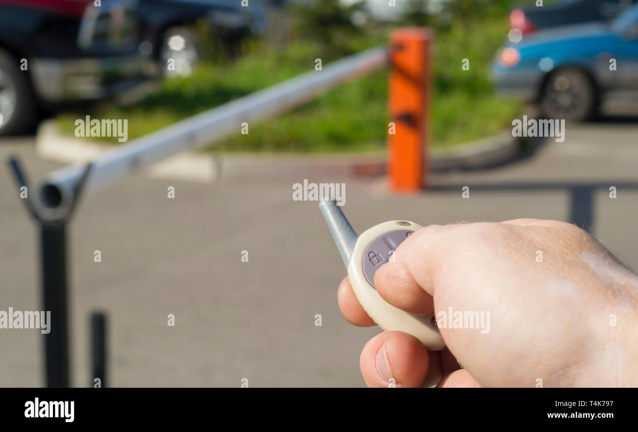 Automatic car park barrier hi-res stock photography and images - Alamy