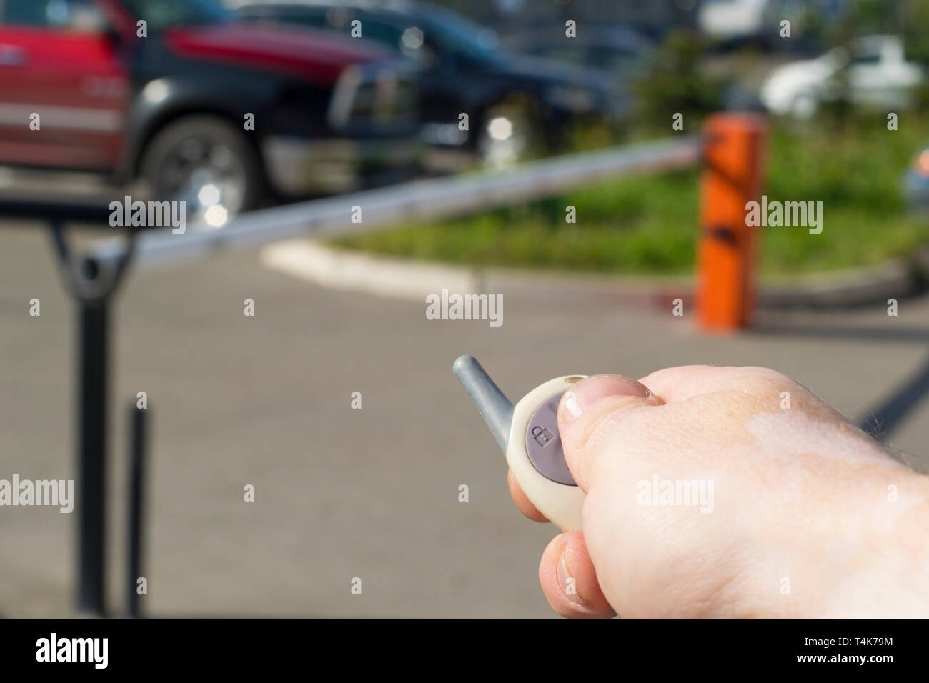 Automatic car park barrier hi-res stock photography and images - Alamy