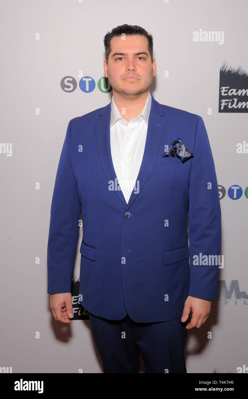 NEW YORK, NY - APRIL 16: Riley Thomas attends the New York premiere of ...