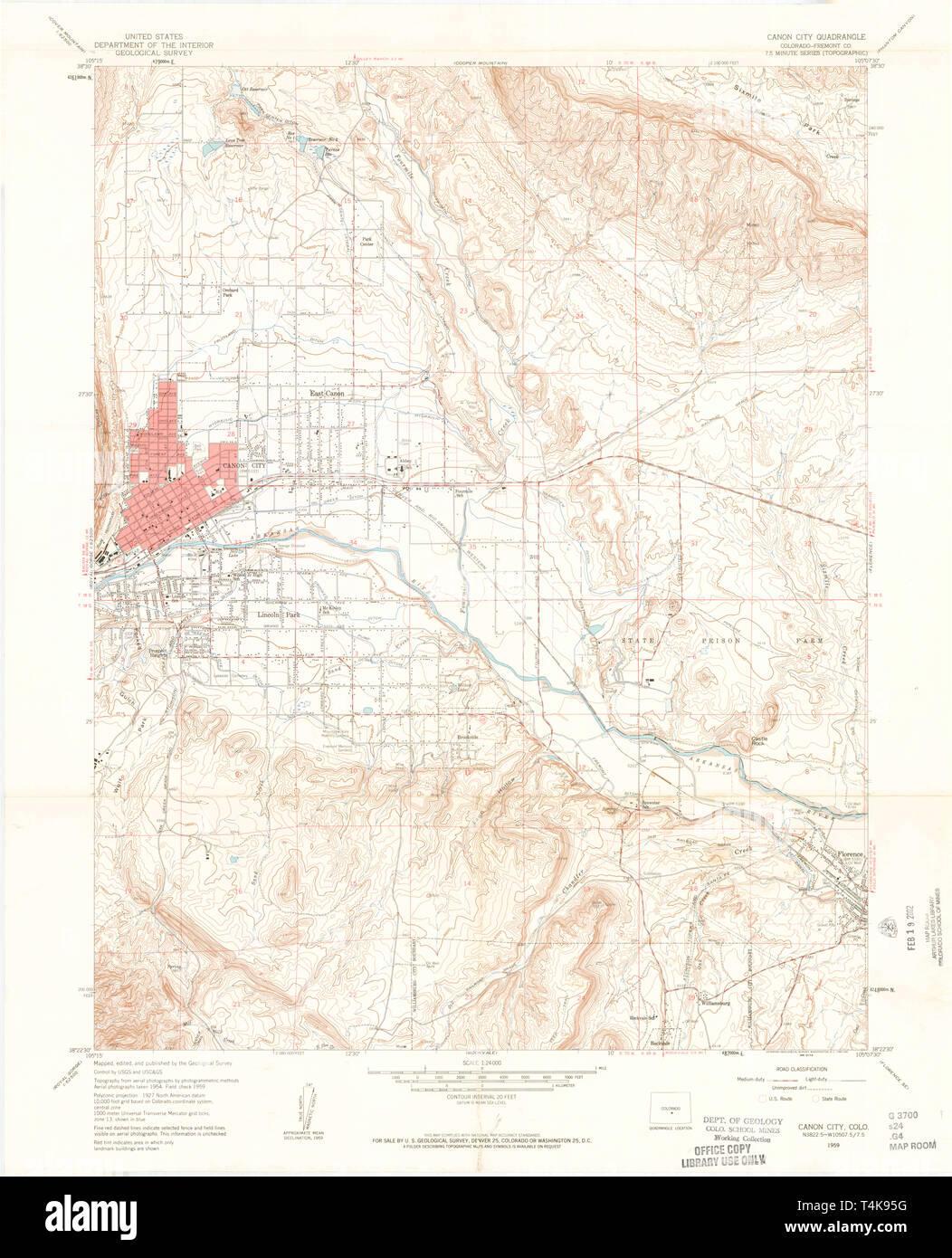 Canon city colorado map hi-res stock photography and images - Alamy