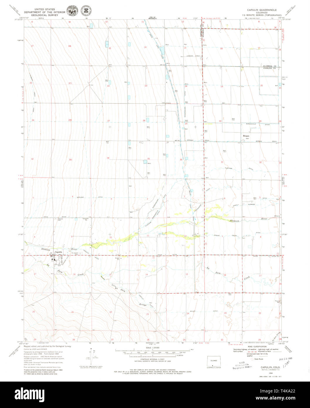 Map of capulin hi-res stock photography and images - Alamy
