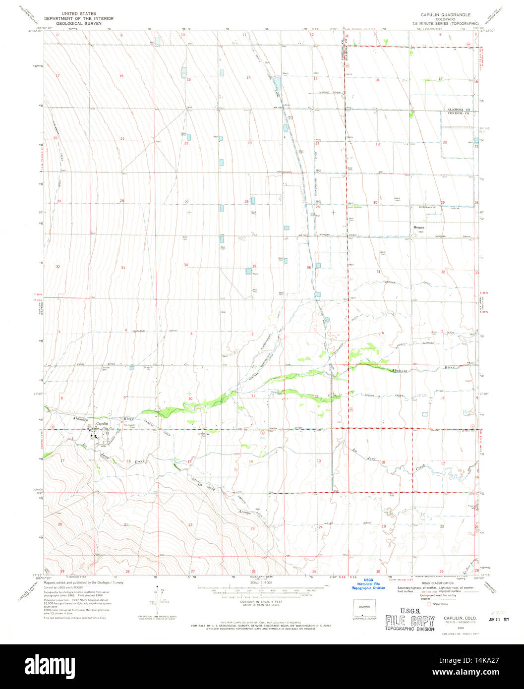 Capulin map hi-res stock photography and images - Alamy