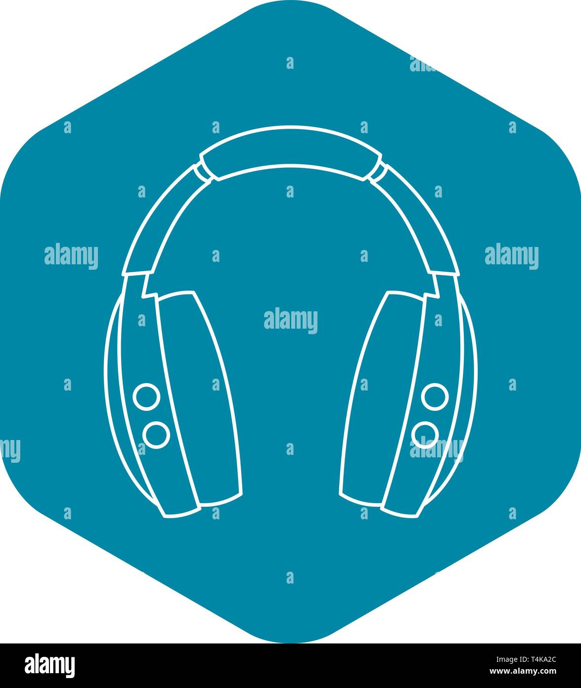 Wireless headphones icon, outline style Stock Vector Image & Art - Alamy