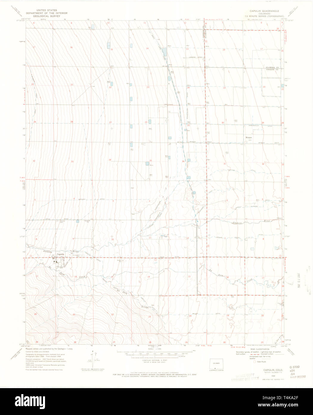 Map of capulin hi-res stock photography and images - Alamy