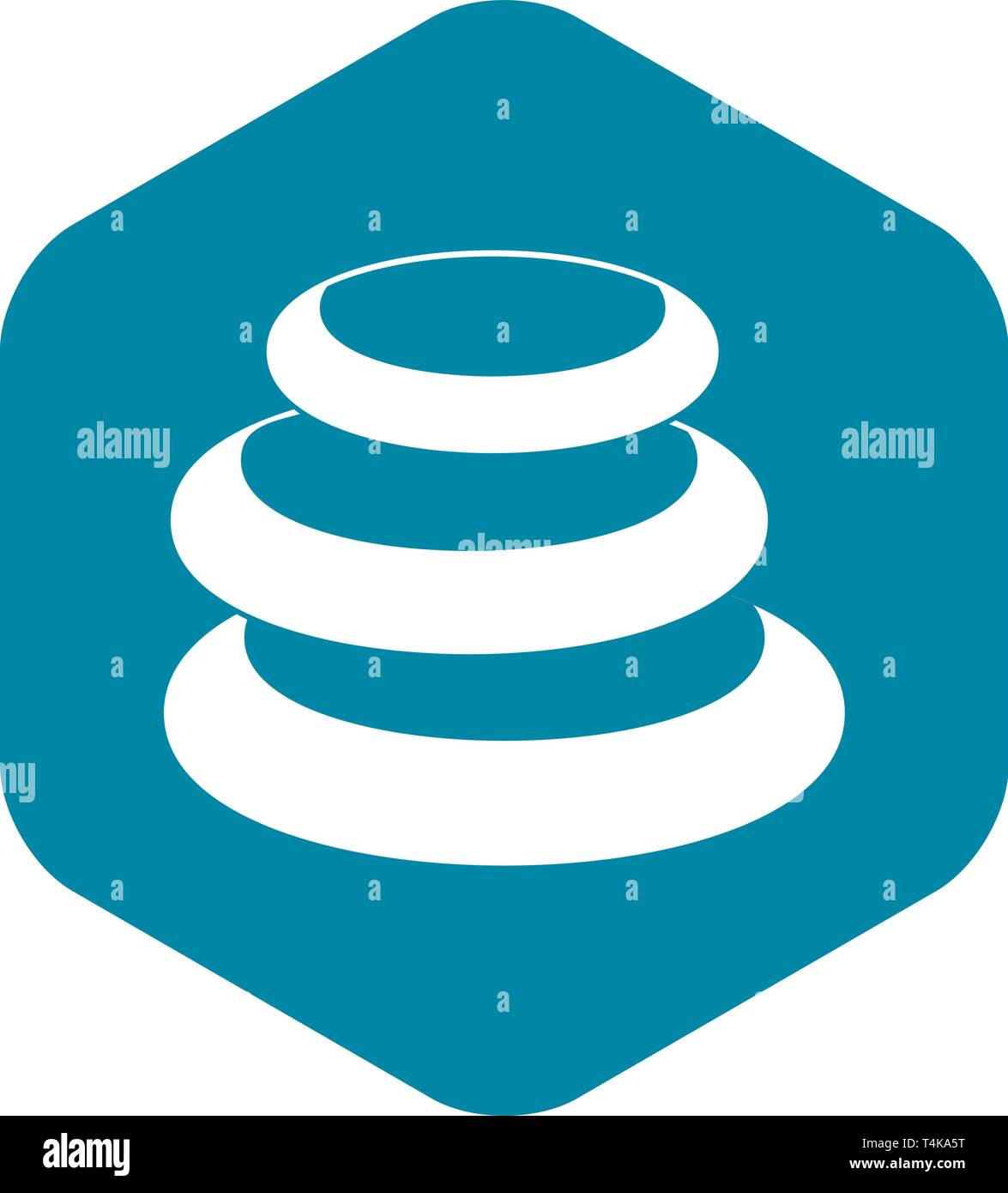 Stack of basalt balancing stones icon Stock Vector Image & Art - Alamy