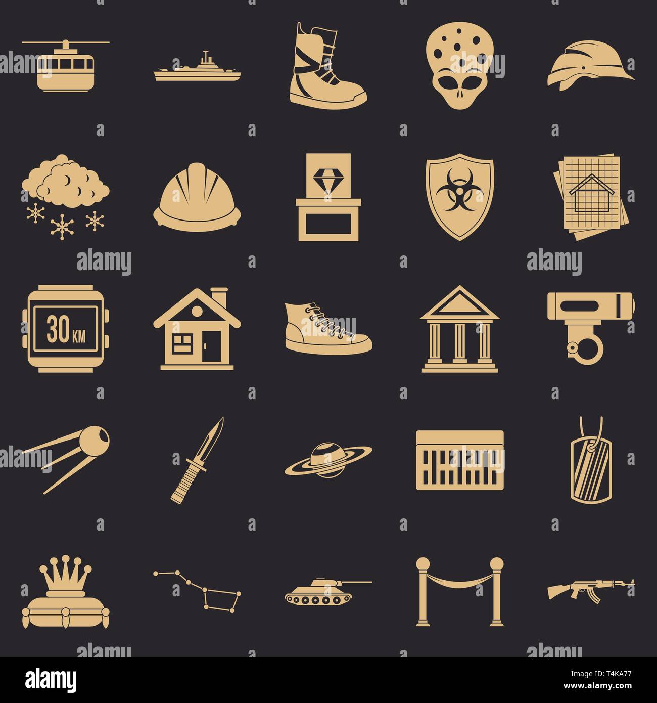 Slam icons set, simple style Stock Vector Image & Art - Alamy