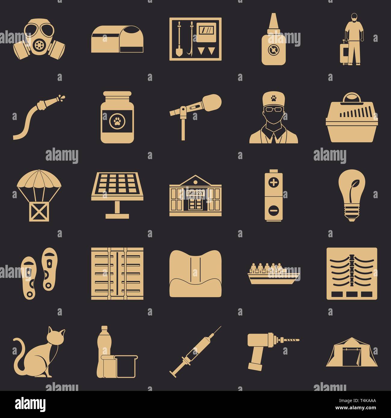 Aftercare icons set, simple style Stock Vector Image & Art - Alamy