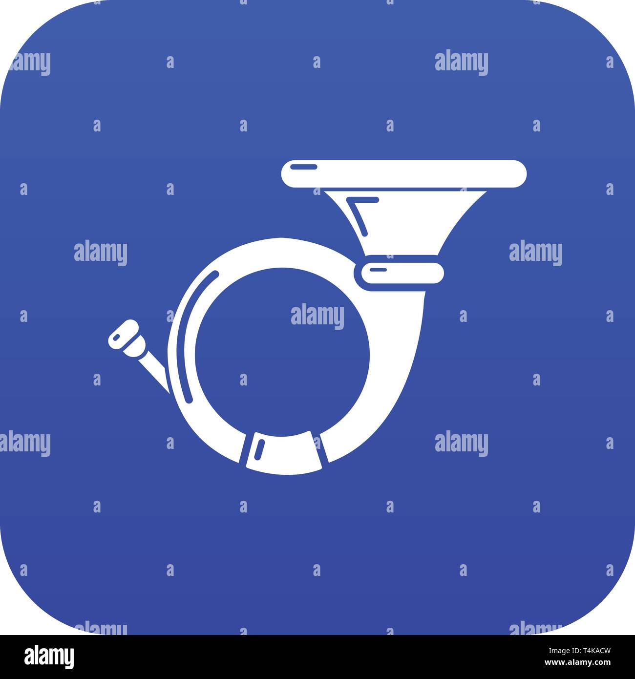 Cornet icon blue vector Stock Vector Image & Art - Alamy