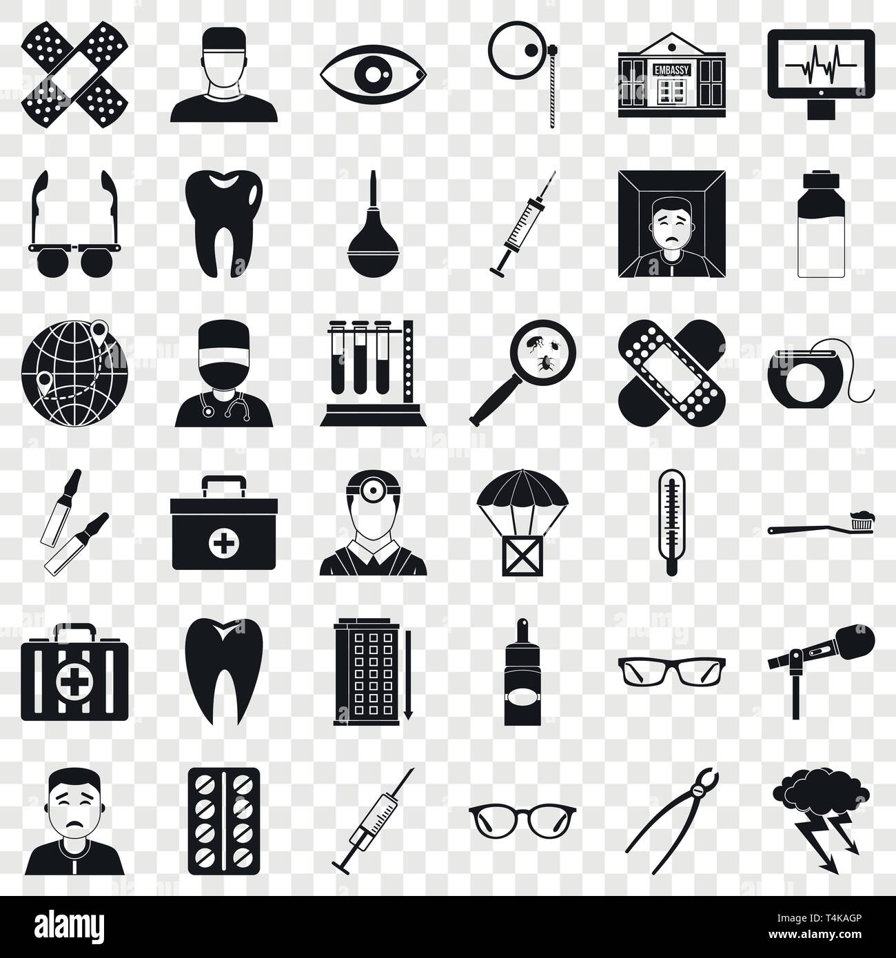 Good doctor icons set, simple style Stock Vector Image & Art - Alamy