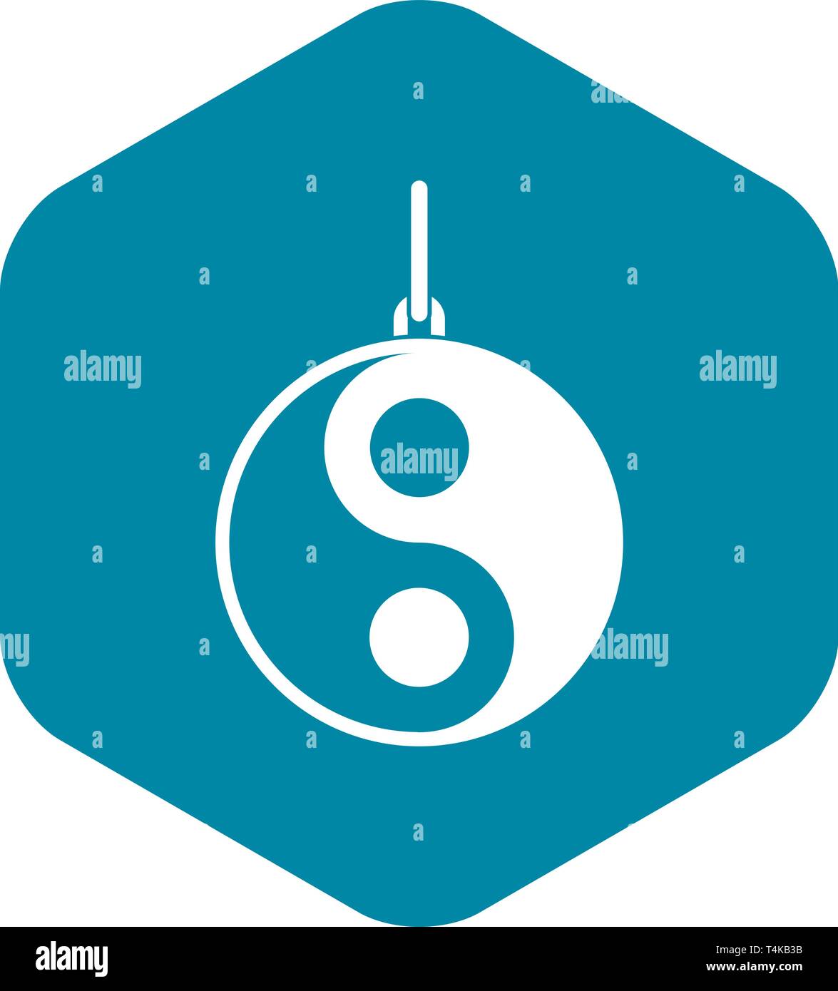Yin Yang symbol icon, simple style Stock Vector Image & Art - Alamy