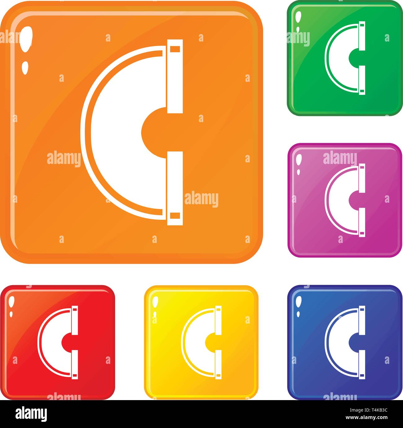 Piping connection icons set vector color Stock Vector Image & Art - Alamy