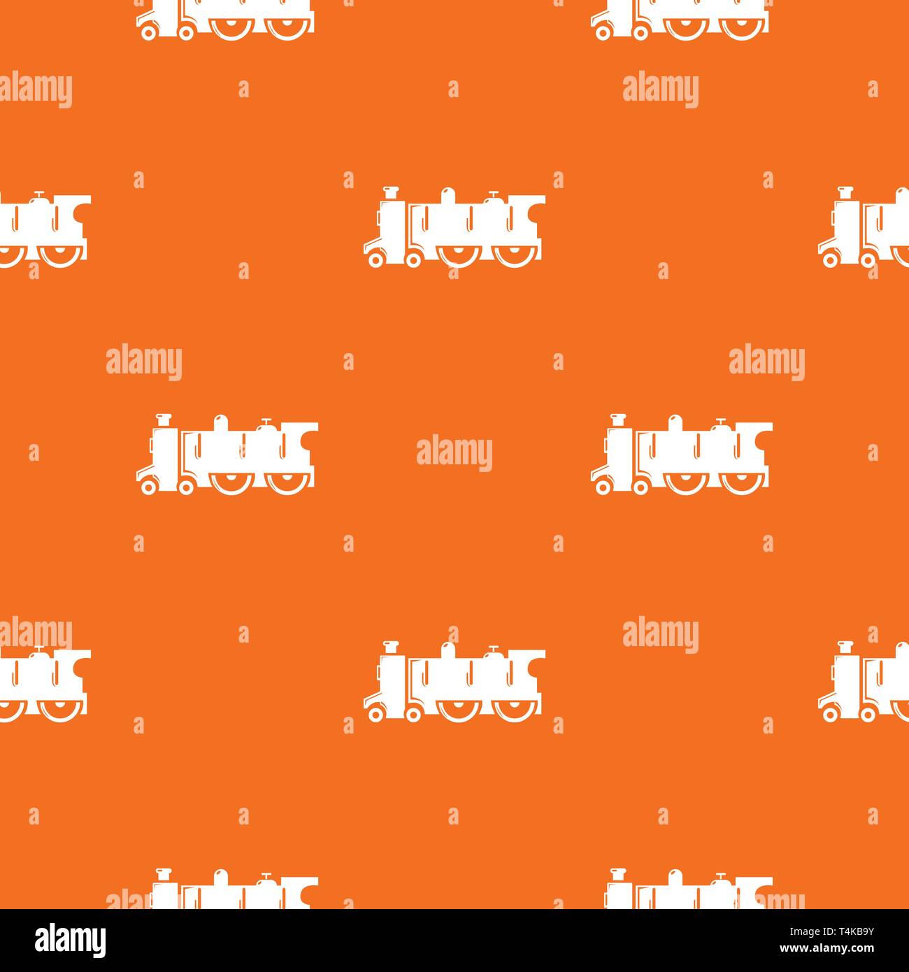 Old steam locomotive pattern vector orange Stock Vector Image & Art - Alamy