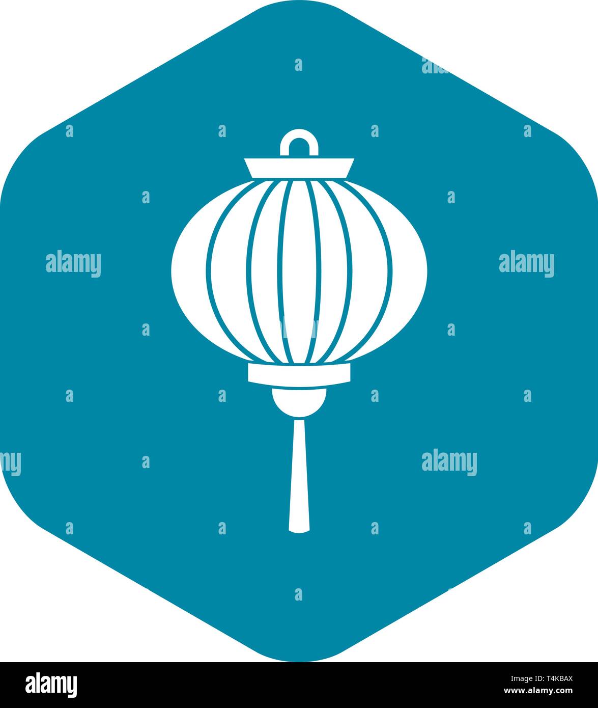 Red chinese lantern icon, simple style Stock Vector Image & Art - Alamy