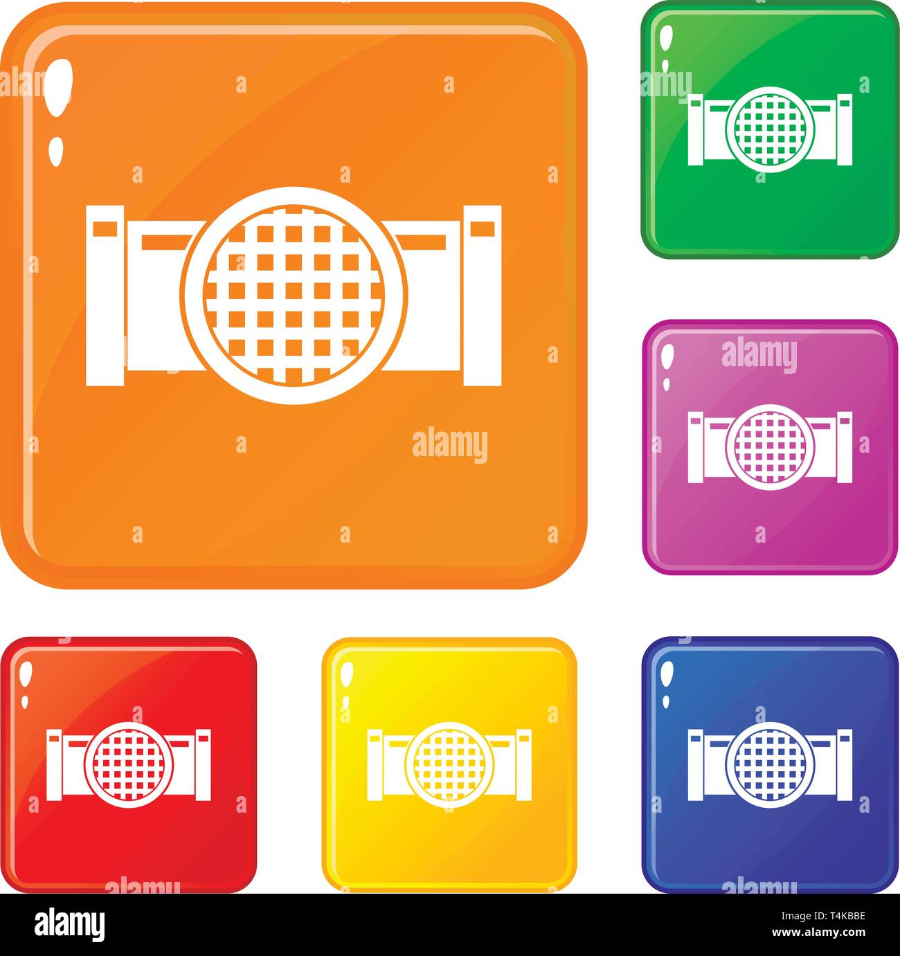 Drain pipe icons set vector color Stock Vector Image & Art - Alamy