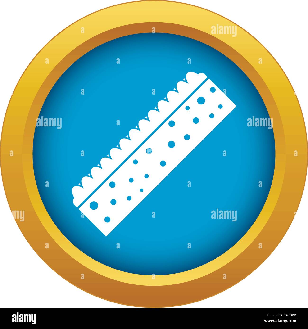 Sponge for cleaning icon blue vector isolated Stock Vector Image & Art ...