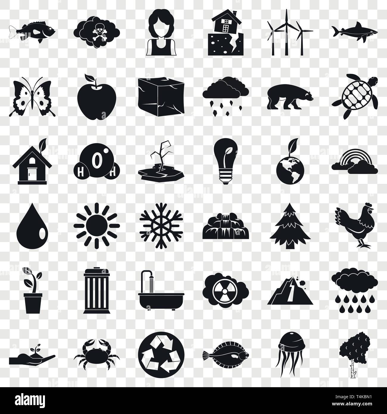 Our earth icons set, simple style Stock Vector Image & Art - Alamy