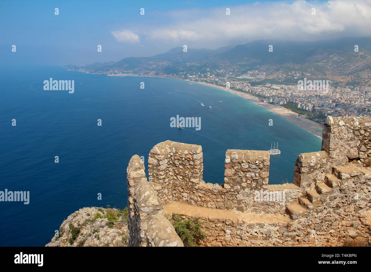 Aerial view alanya castle antalya hi-res stock photography and images ...