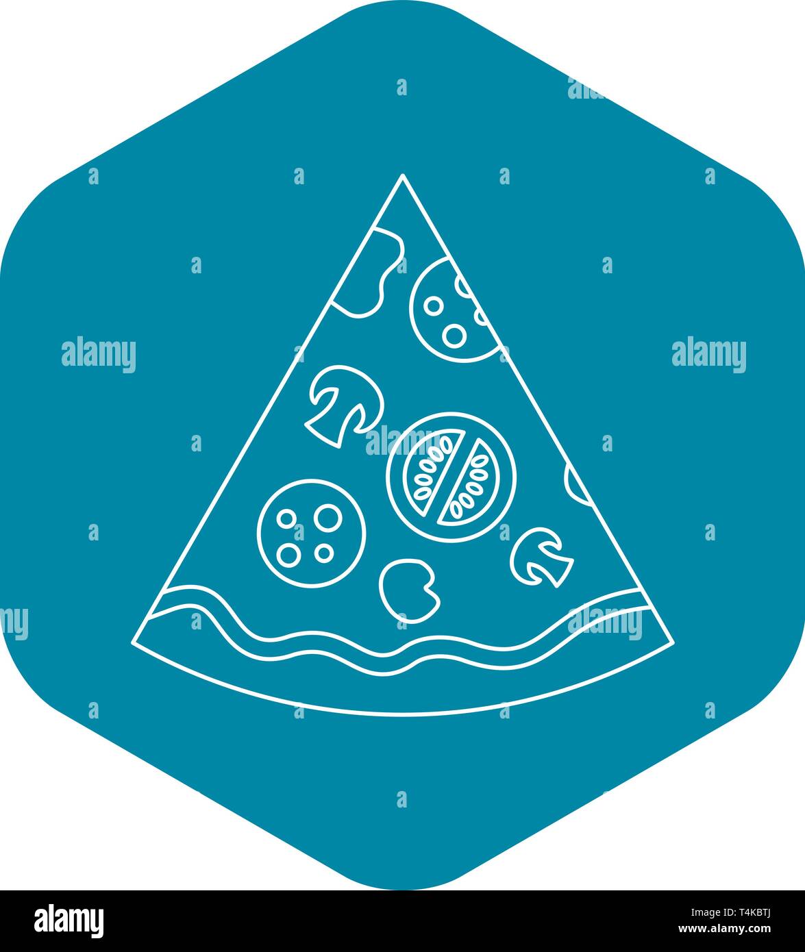 Thin crust pizza restaurant Stock Vector Images - Alamy