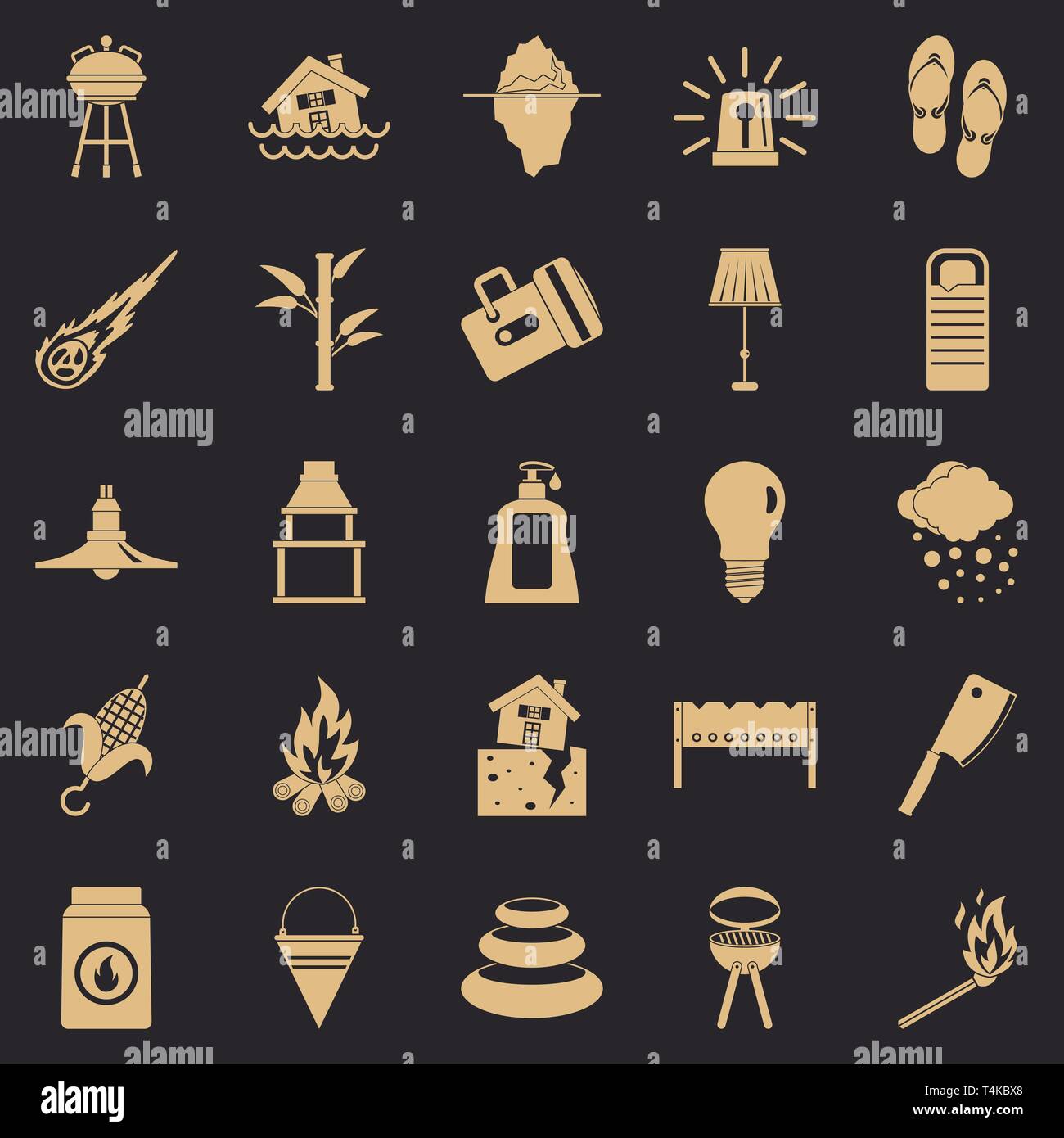 Drought icons set, simple style Stock Vector Image & Art - Alamy