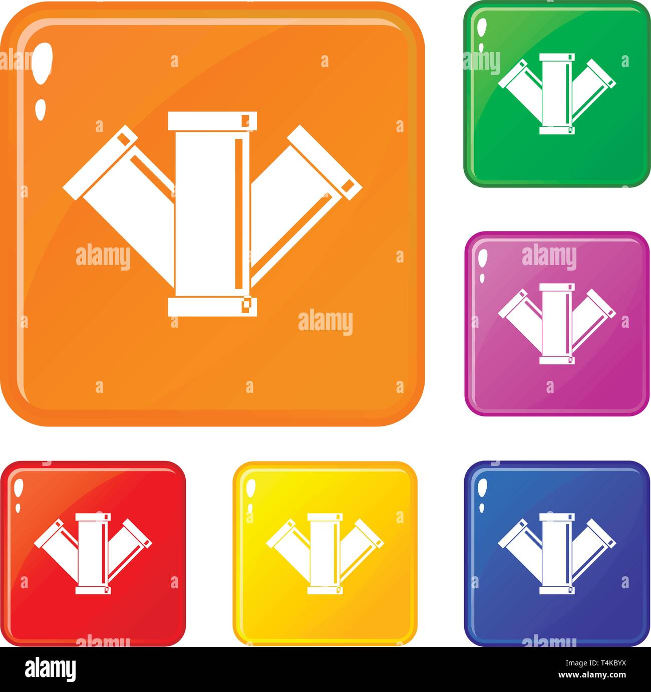 Sewerage icons set vector color Stock Vector Image & Art - Alamy