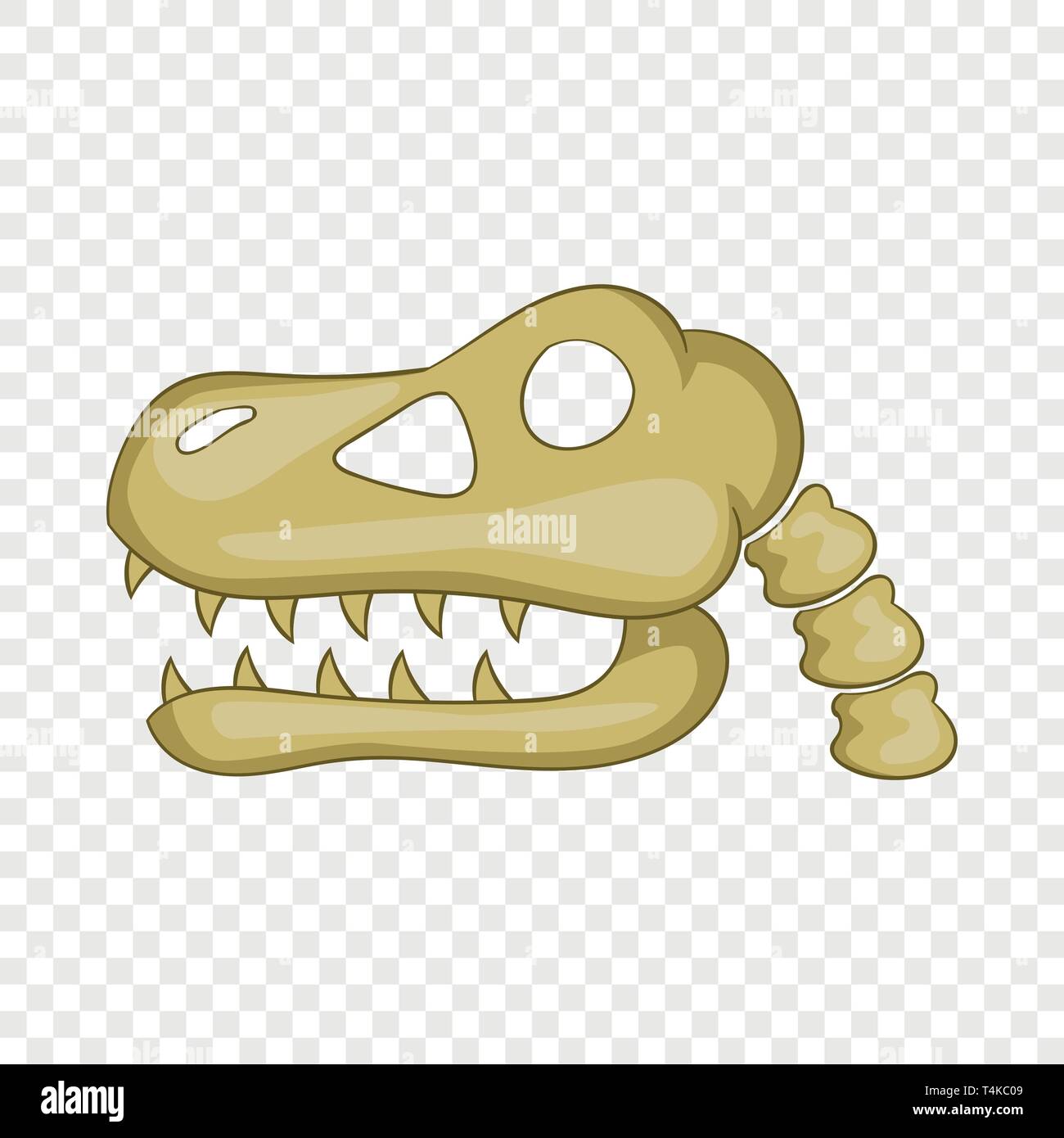 Dinosaur skull icon, cartoon style Stock Vector Image & Art - Alamy