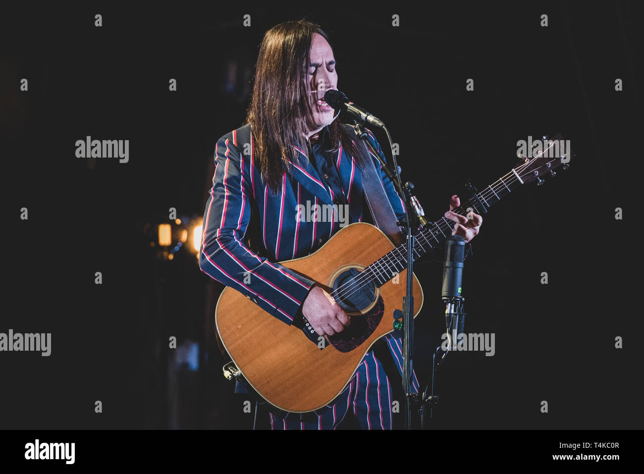 Manuel Agnelli, singer and founder of the Italian punk rock band ...