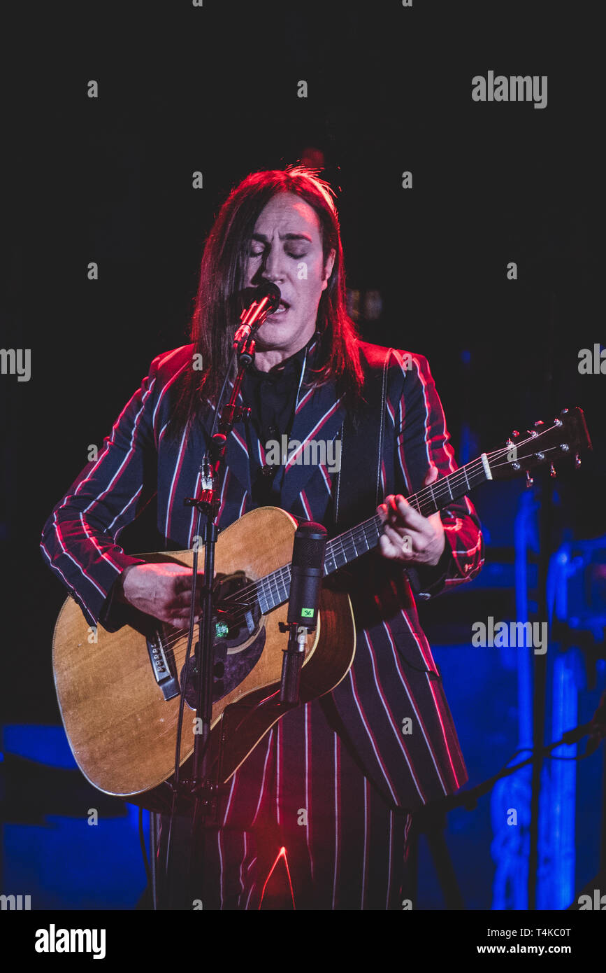 Manuel Agnelli, singer and founder of the Italian punk rock band ...