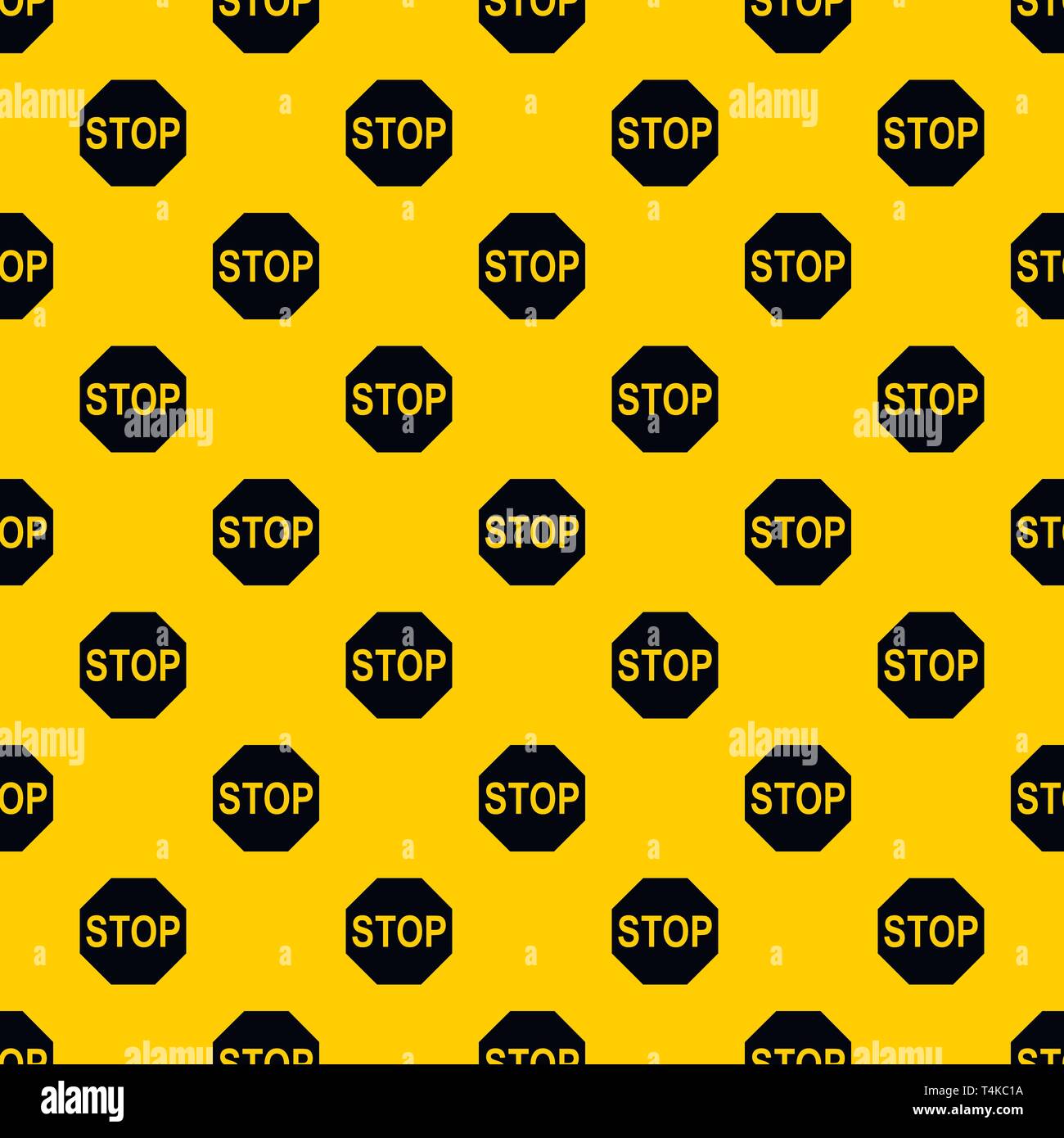 Stop sign pattern vector Stock Vector Image & Art - Alamy