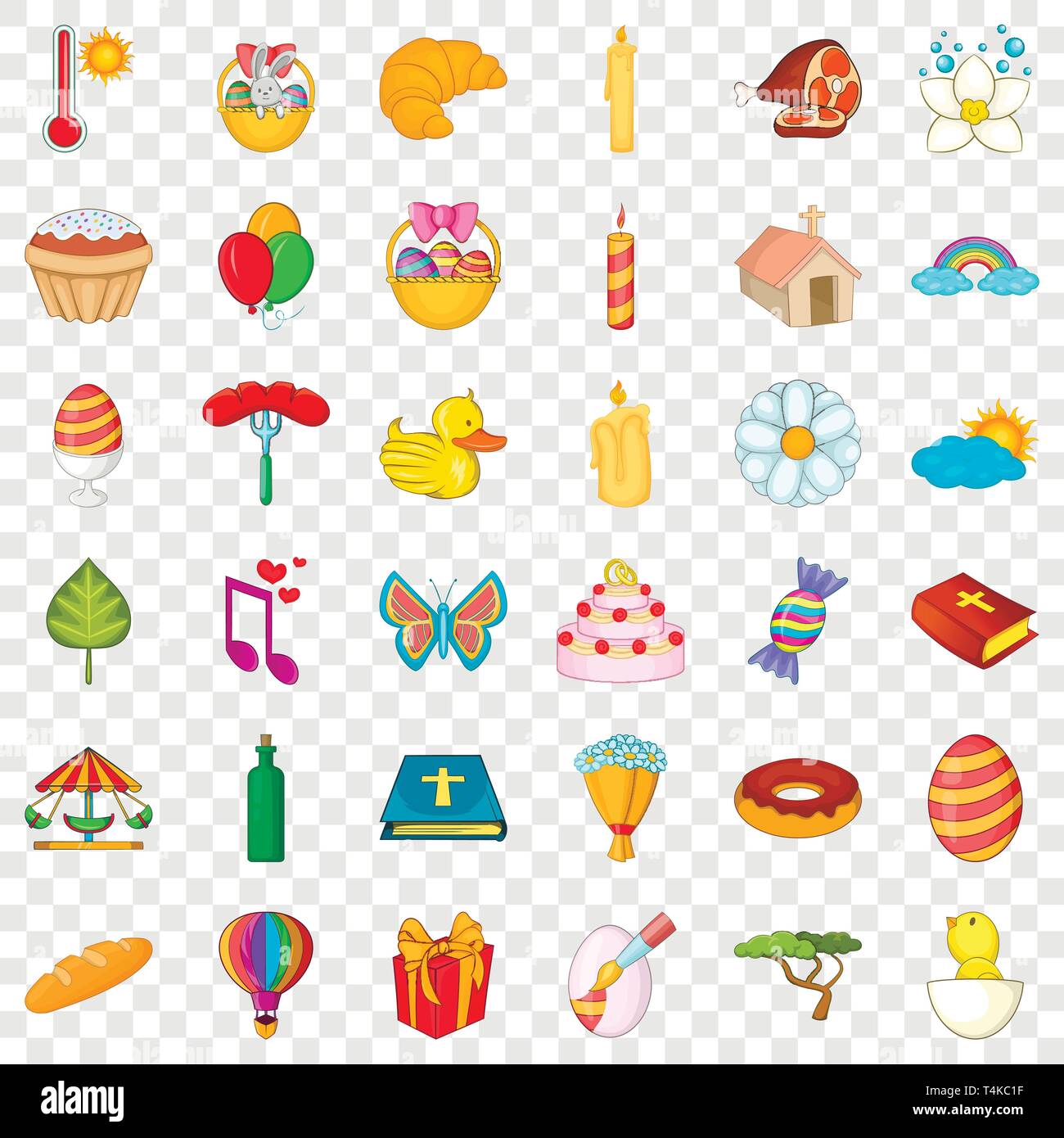 Good easter icons set, cartoon style Stock Vector Image & Art - Alamy