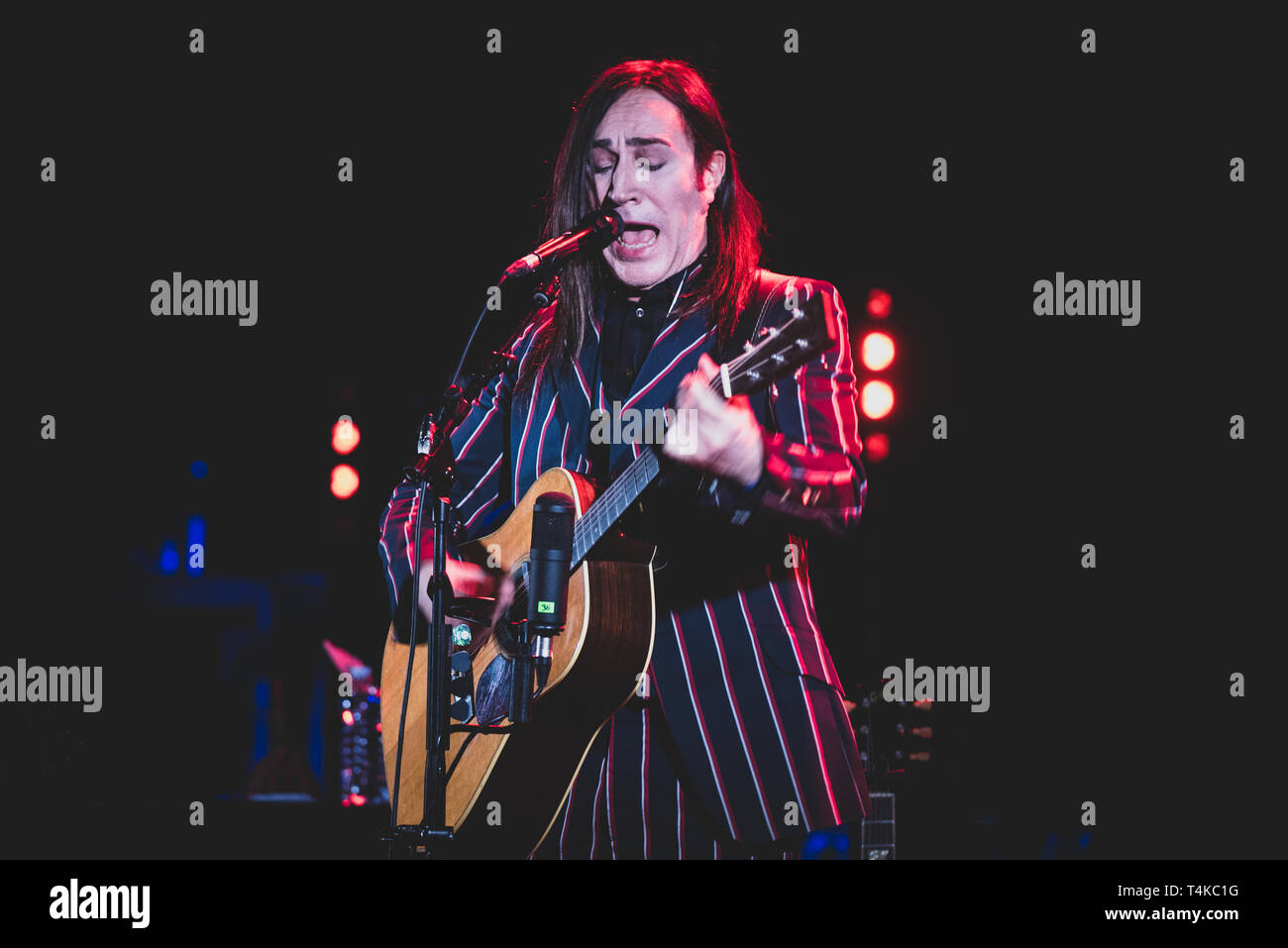 Manuel Agnelli, singer and founder of the Italian punk rock band ...