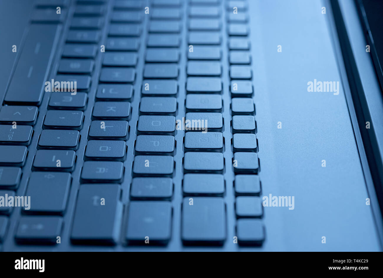 Closeup picture of a black laptop keyboard Stock Photo - Alamy
