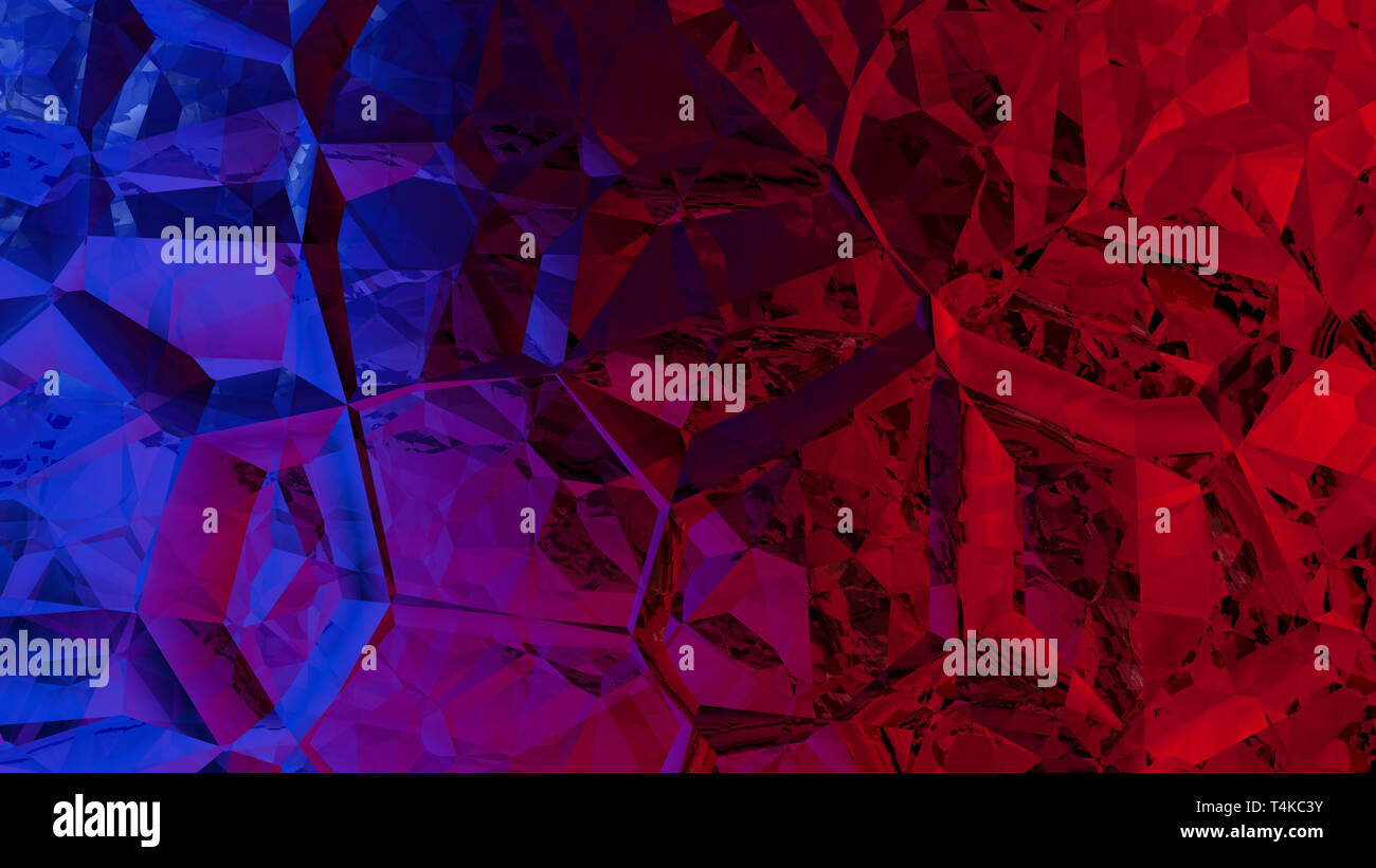 Red and Blue Crystal Abstract background Stock Photo - Alamy