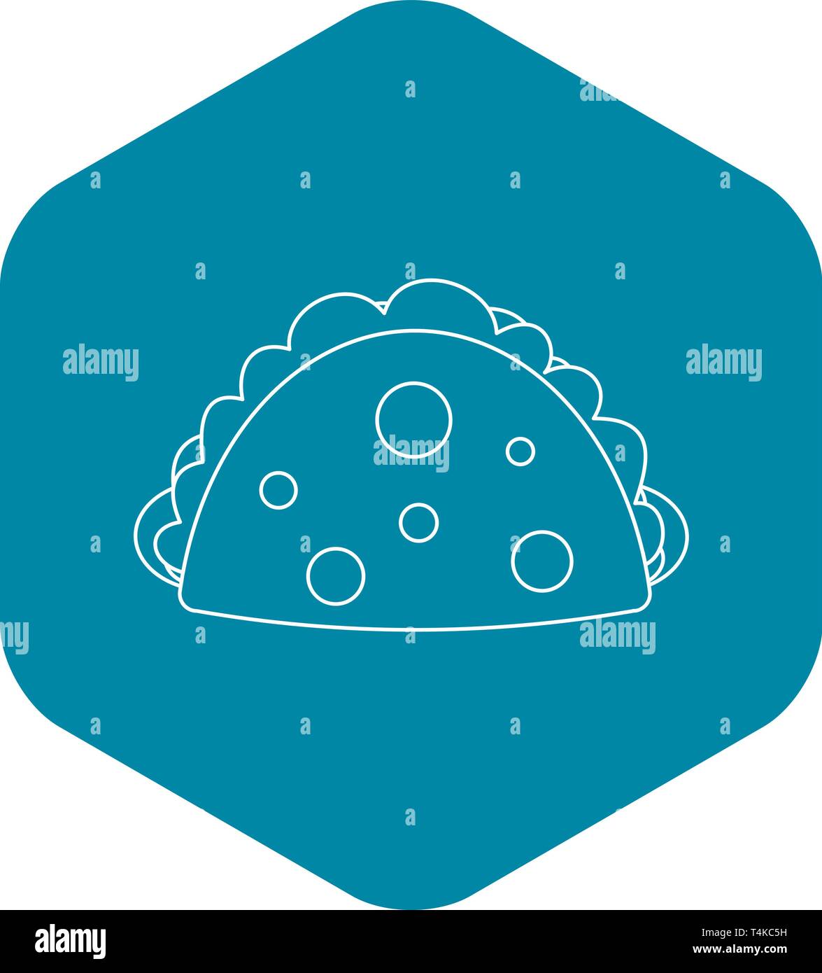 Meat pie icon, outline style Stock Vector Image & Art - Alamy