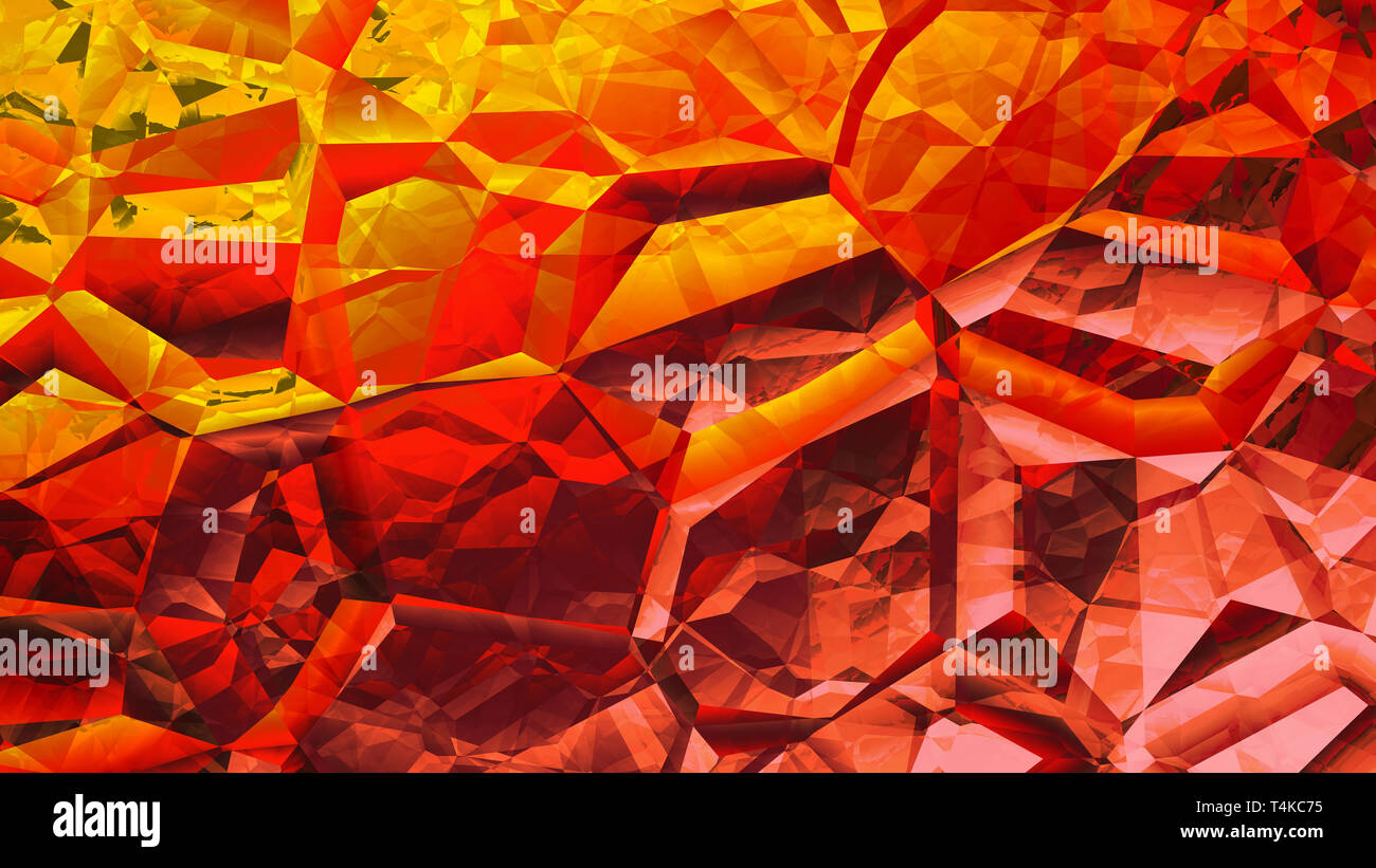 Abstract Red and Yellow Crystal Background Image Stock Photo - Alamy