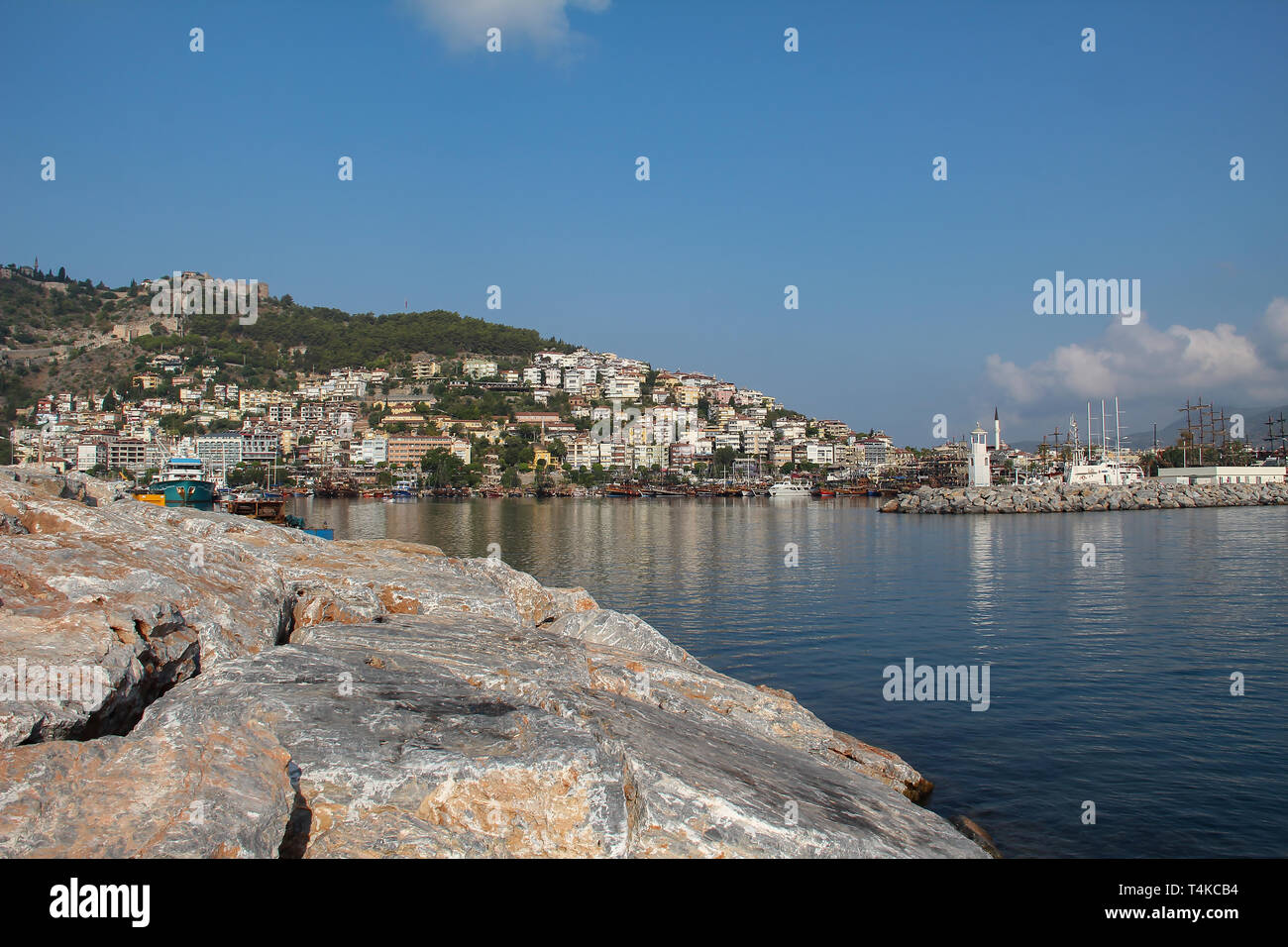 Sea coast in Alanya, Turkey. Summer landscape Stock Photo - Alamy