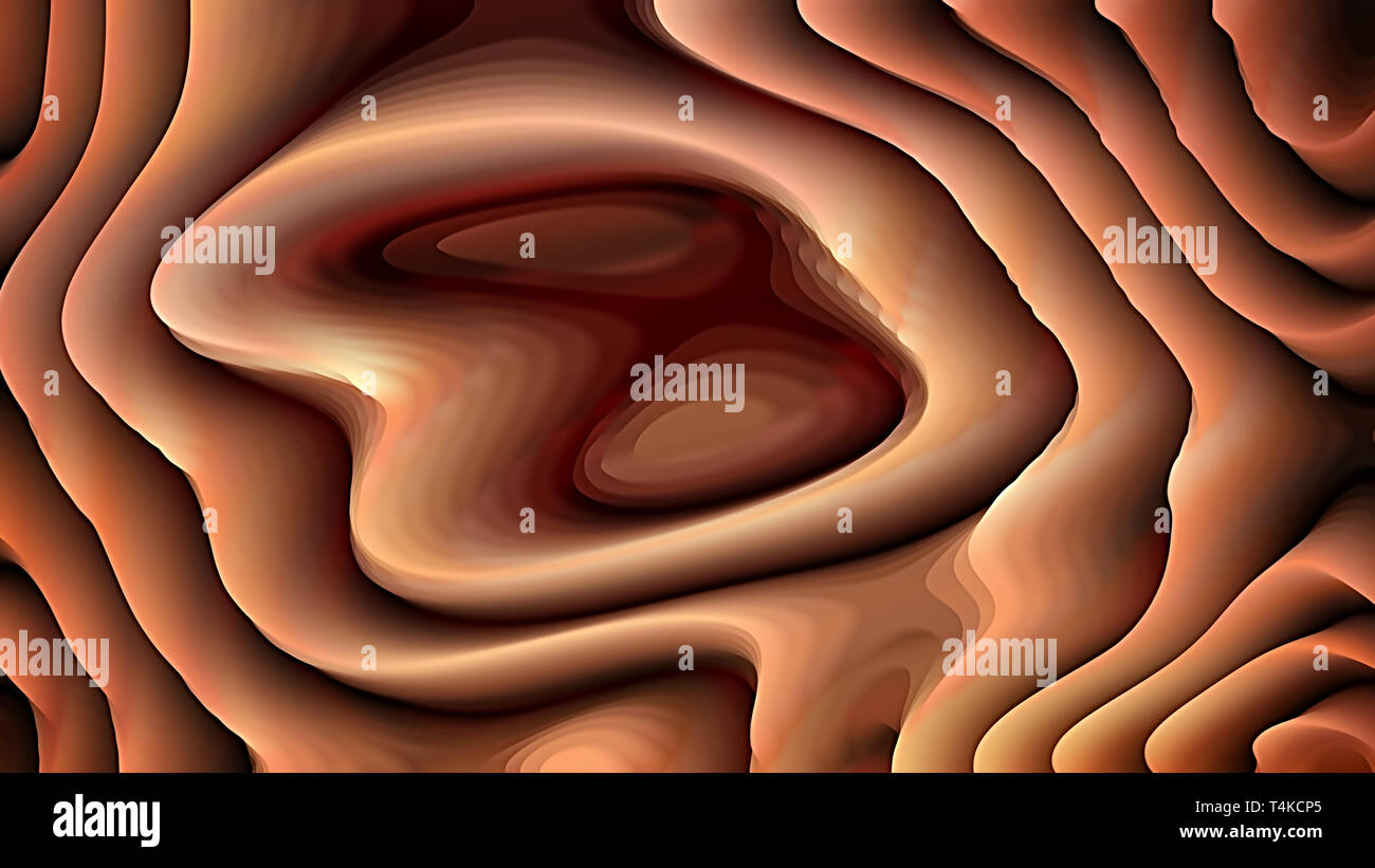 Brown Curved Lines Ripple Texture Background Stock Photo - Alamy