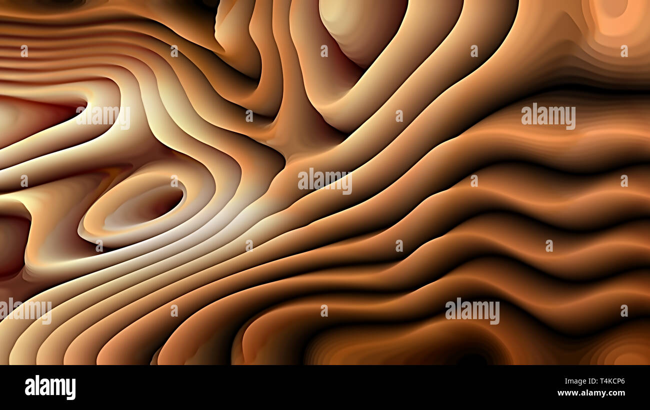 Brown 3d Curved Lines Texture Stock Photo - Alamy