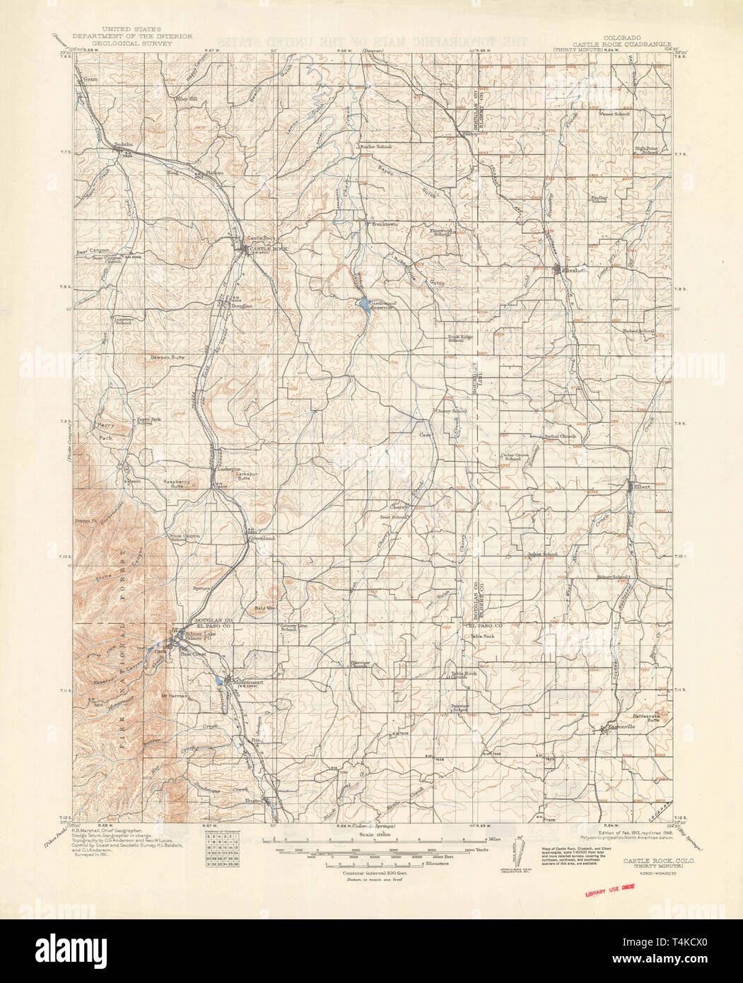 1913 colorado map hi-res stock photography and images - Alamy
