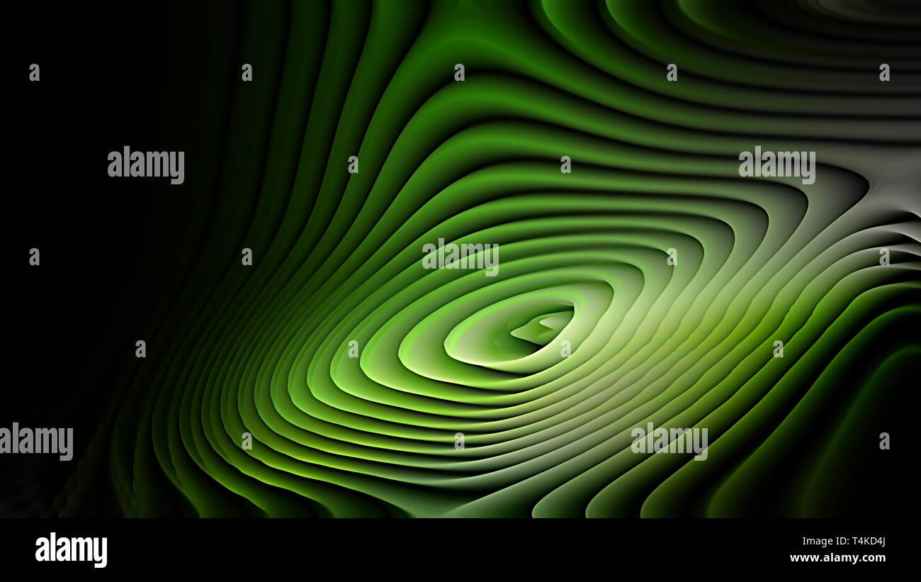 Abstract Green and Black Curvature Ripple Background Image Stock Photo ...
