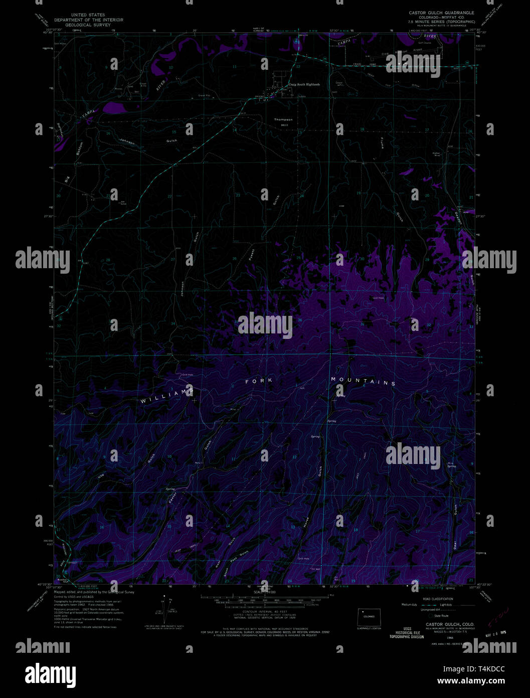 Map of castor hi-res stock photography and images - Alamy