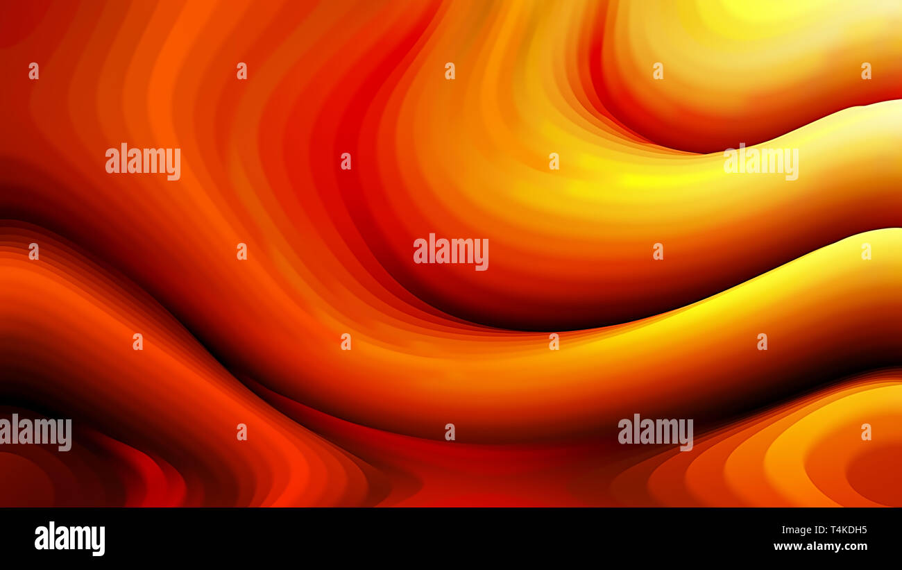 Abstract Red and Yellow Curvature Ripple Background Stock Photo - Alamy