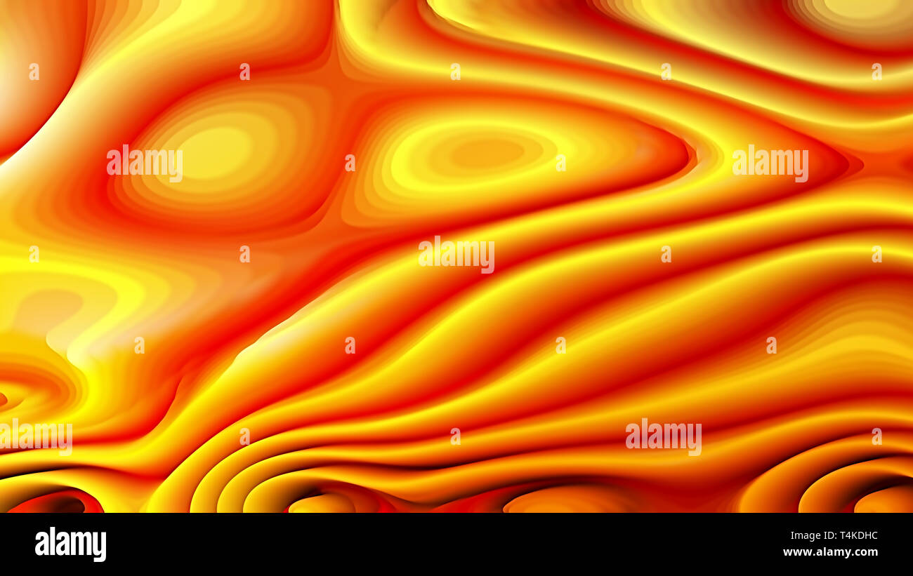 Abstract Red and Yellow Curved Lines Ripple Texture Background Stock ...