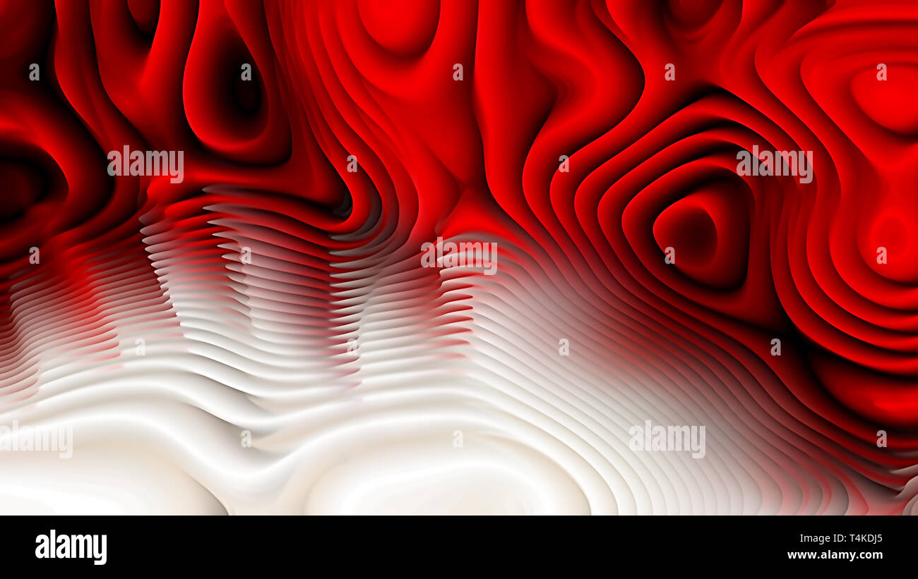 Abstract Red Black and White Curved Lines Ripple Texture Stock Photo ...