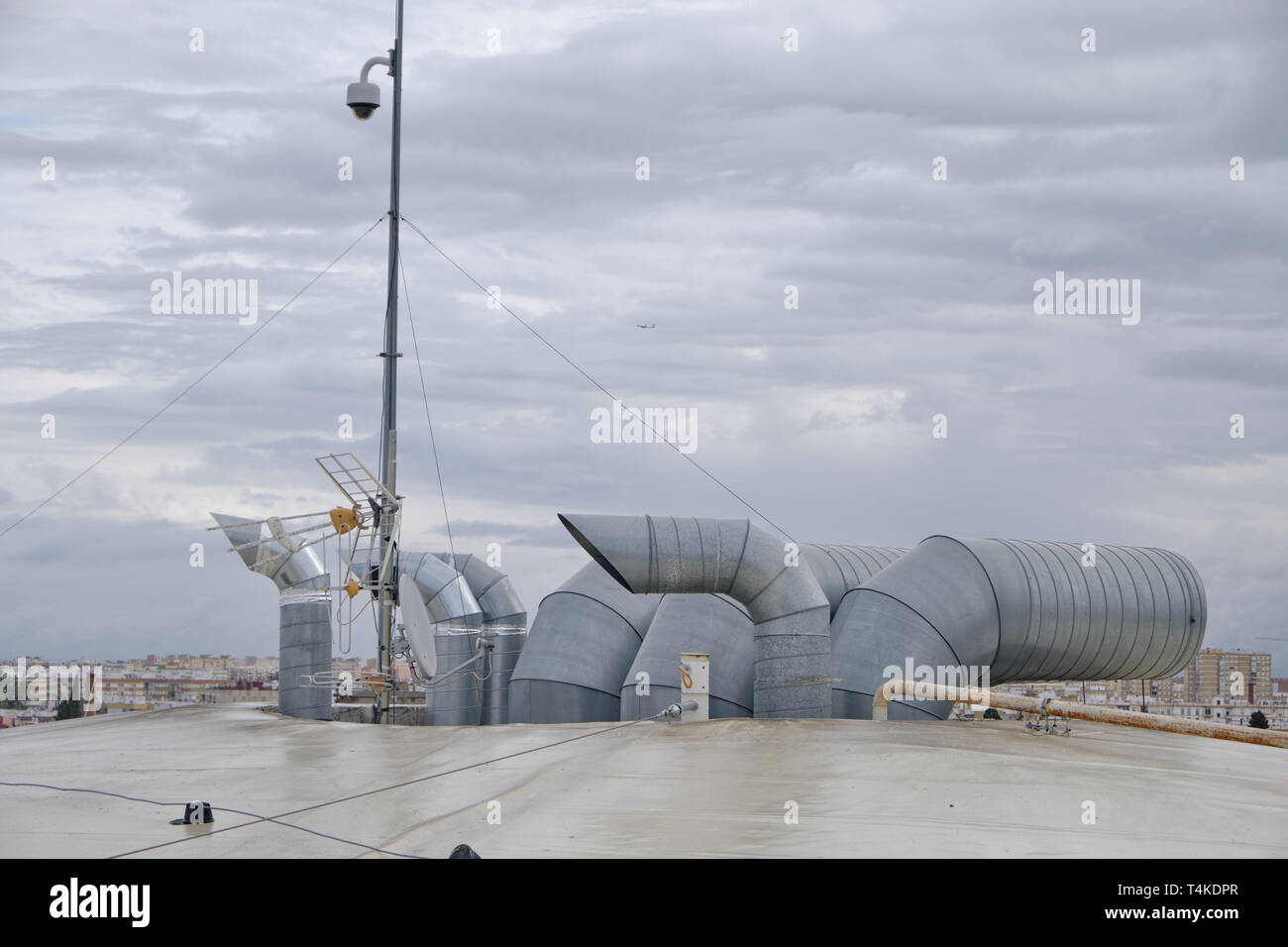 April 2019 - Seville Spain - air tube system in the Metropol parasol ...