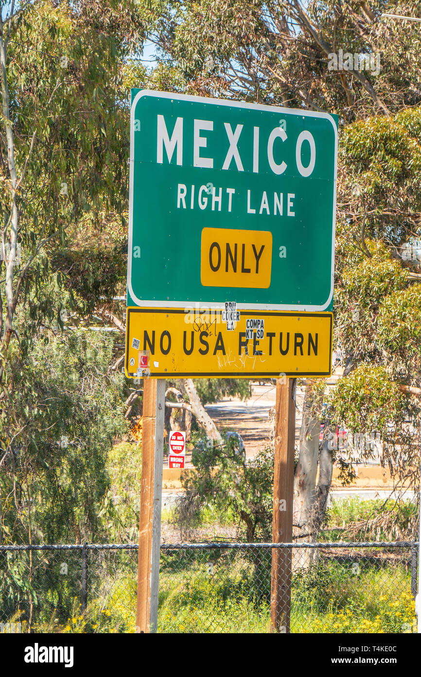 Border Crossing Mexico Traffic High Resolution Stock Photography and ...