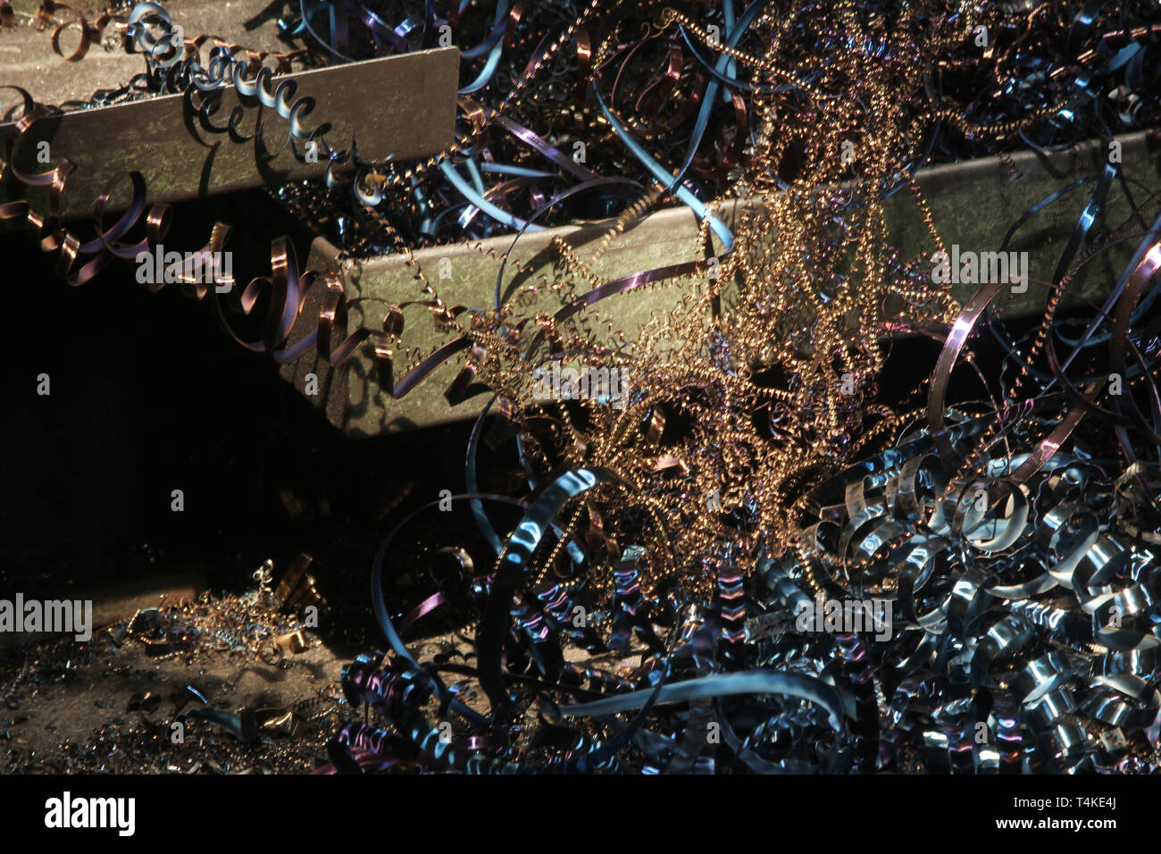 Scrap Metal - Lathe Stock Photo - Alamy